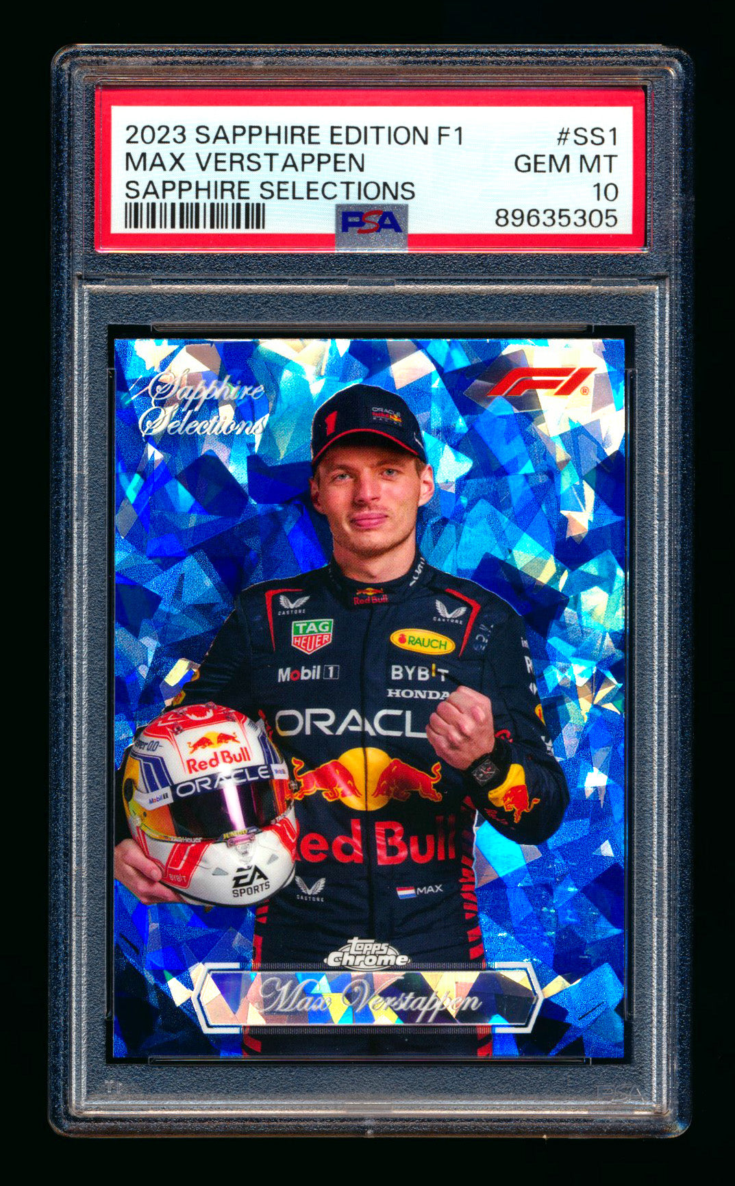 2023 Topps Chrome F1 Sapphire Selections #SS-1 Max Verstappen Refracto ...