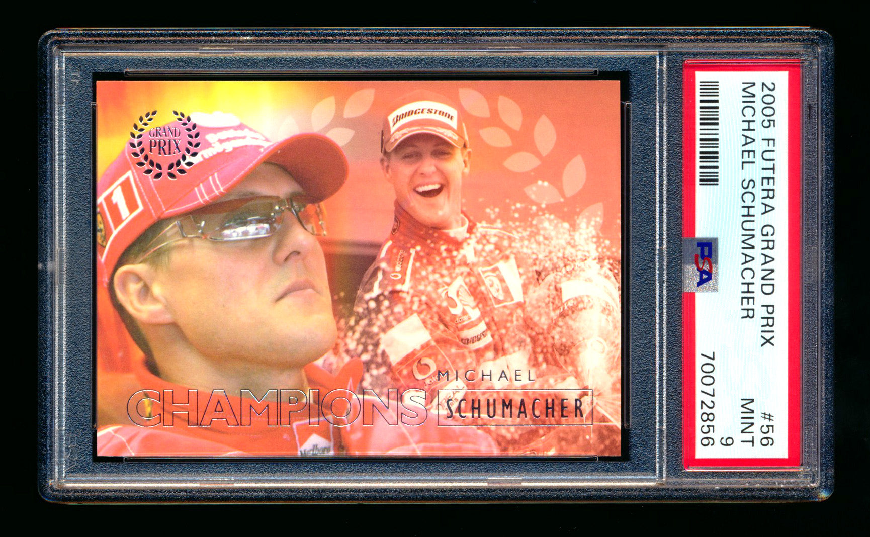 2005 Futera Grand Prix F1 #56 Michael Schumacher Champions PSA 9 ** (S ...